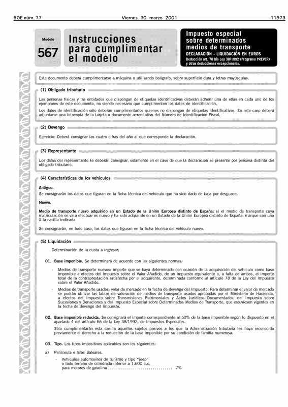 Orden de 26 de marzo de 2001, del Ministerio de Hacienda, por la que se ...